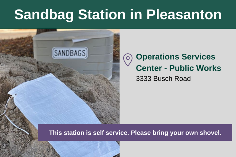 PREPARE FOR UPCOMING STORMS & SANDBAG INFORMATION - City of Pleasanton