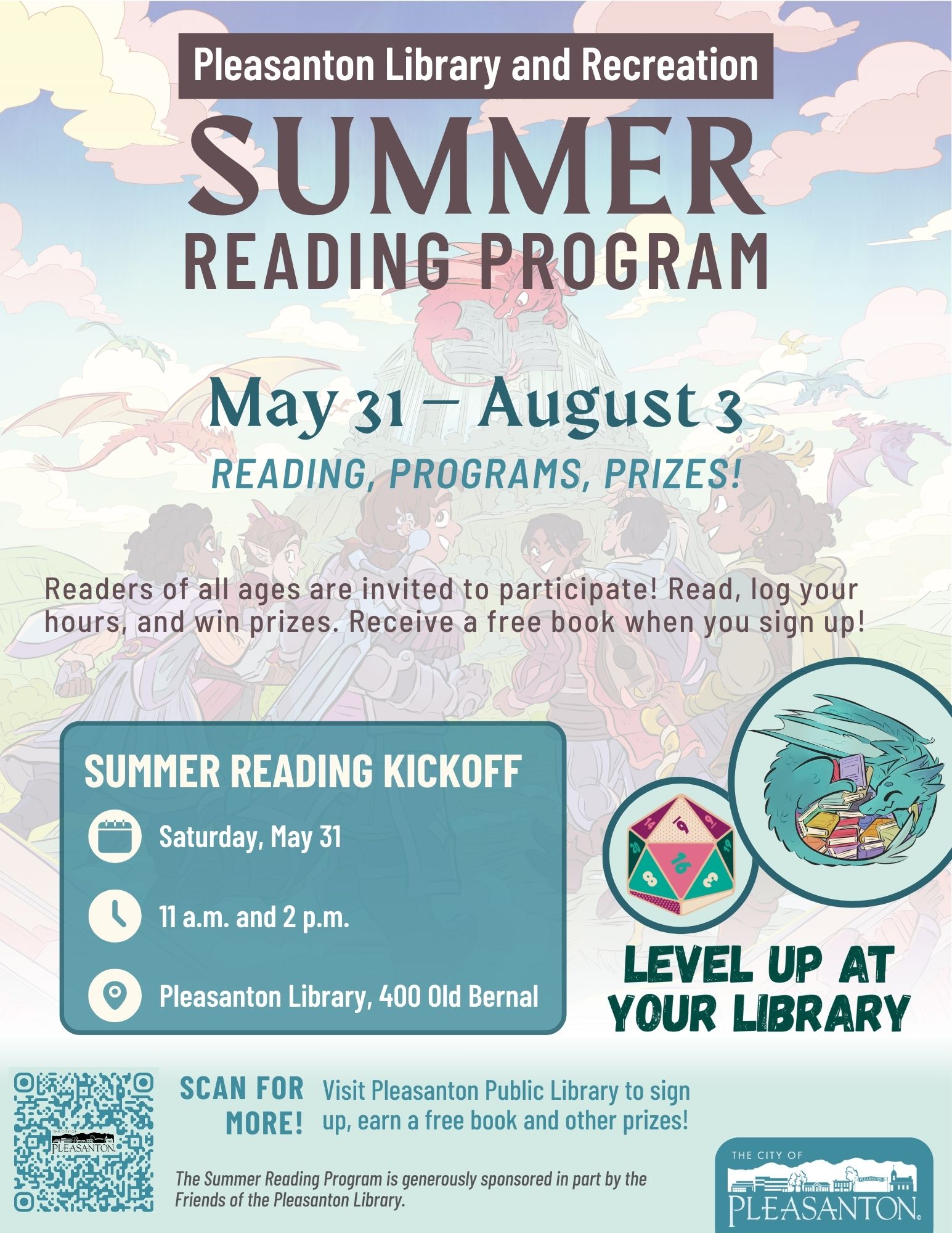 2025 Summer Reading Program - City of Pleasanton